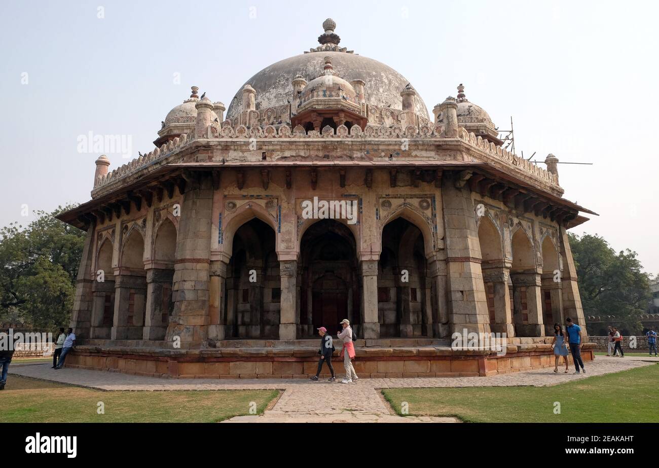 Isa Khan tomb, Humayun's tomb complex, Delhi, India Stock Photo - Alamy