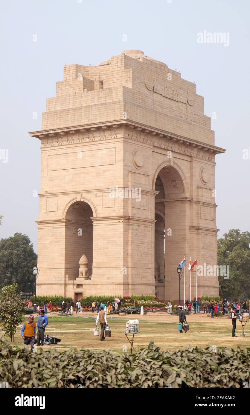 The India gate, Delhi, India. The India gate is the national monument ...