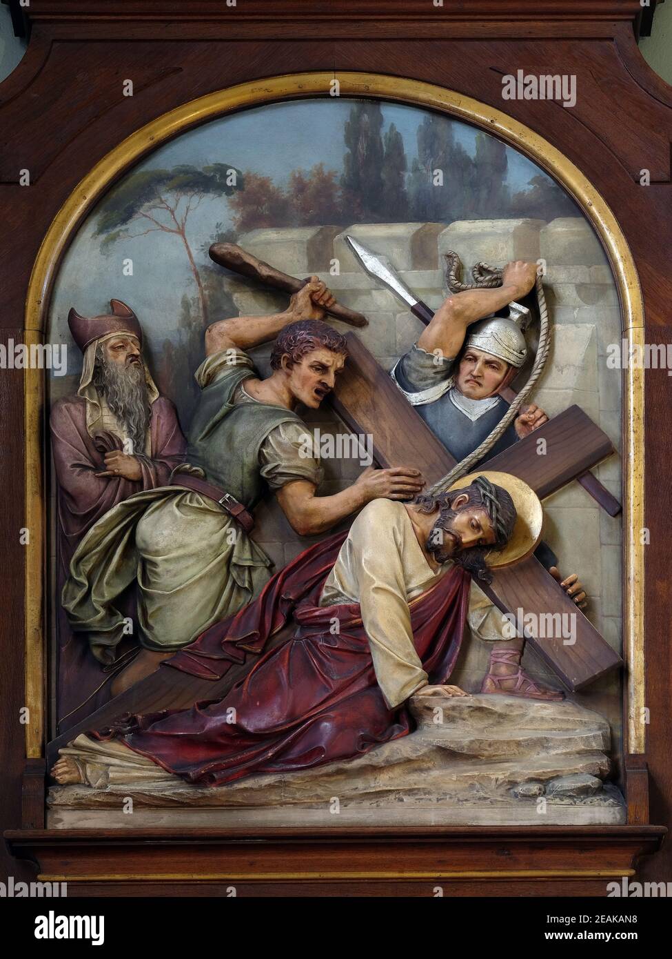 Jesus falls the second time hi-res stock photography and images - Alamy