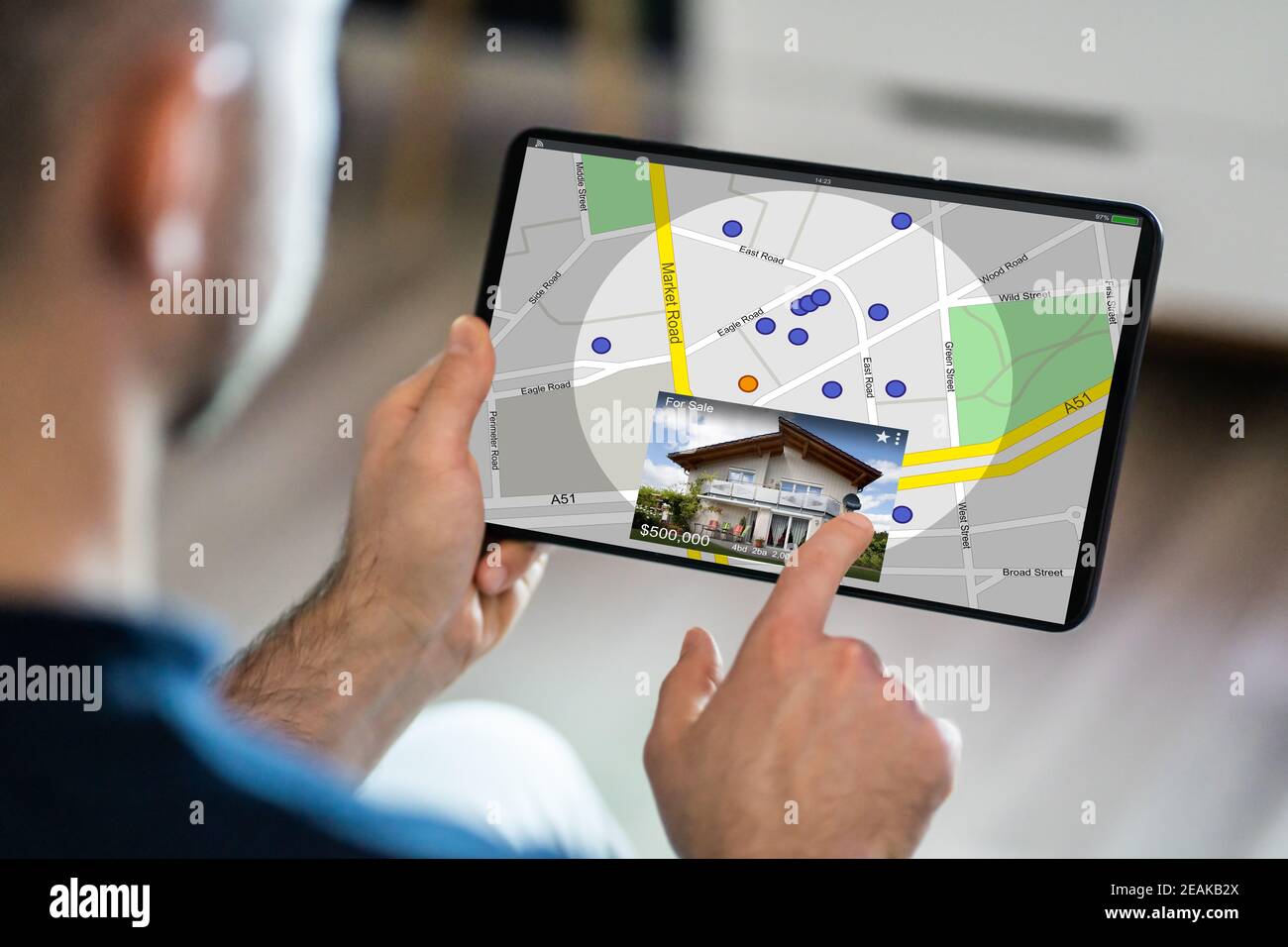 Searching Real Estate House Stock Photo - Alamy