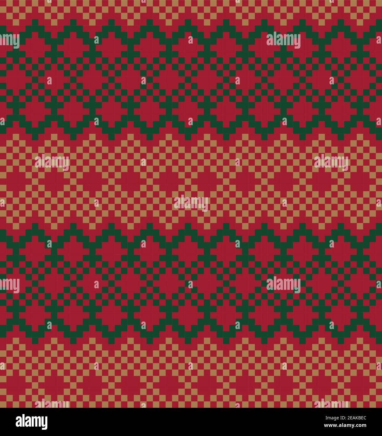 Christmas fair isle pattern background for fashion textiles, knitwear ...