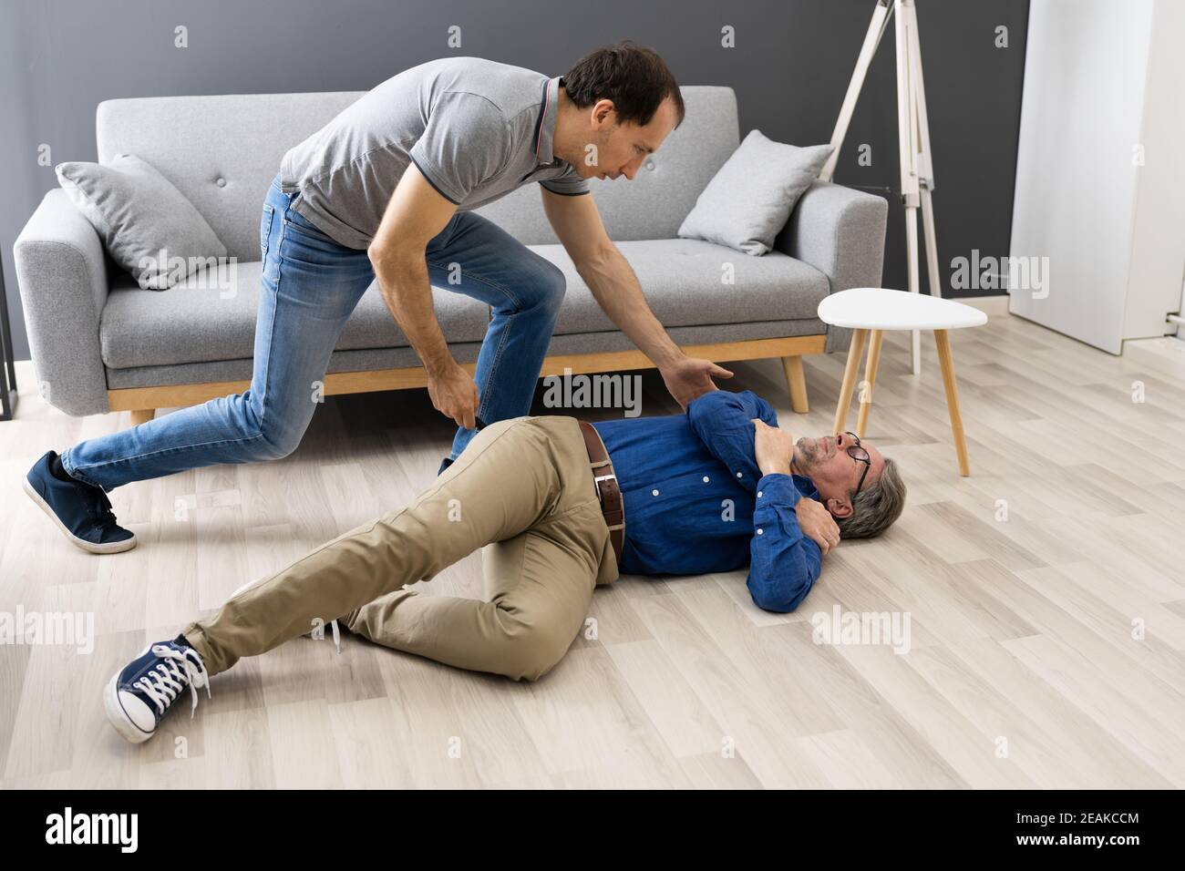 Fallen man lies hi-res stock photography and images - Alamy