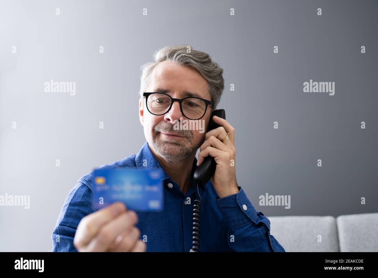Elder Senior Scam Call Stock Photo - Alamy