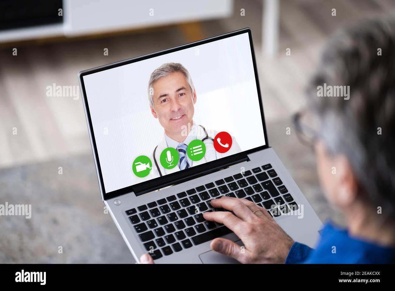 Medical Online Video Conference With Doctor Stock Photo - Alamy