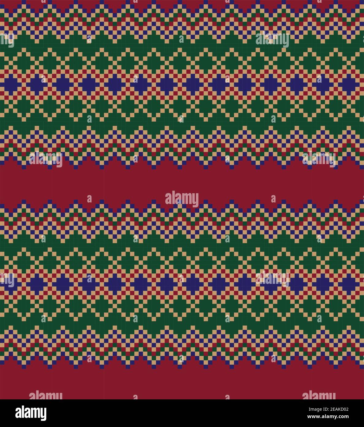 Christmas fair isle pattern background for fashion textiles, knitwear ...