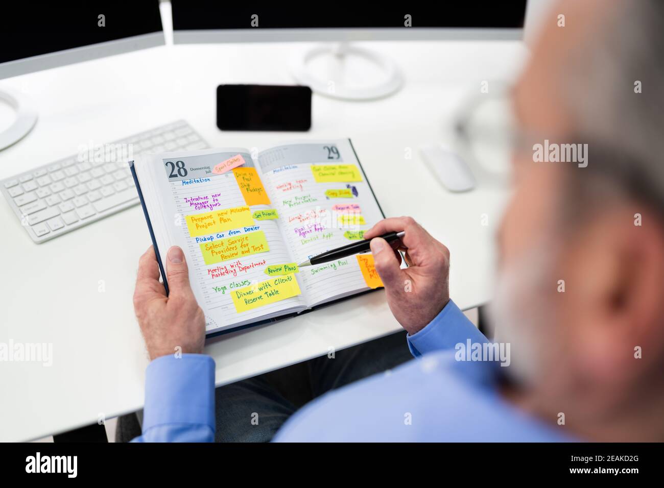 Calendar Agenda Schedule Planning Stock Photo - Alamy
