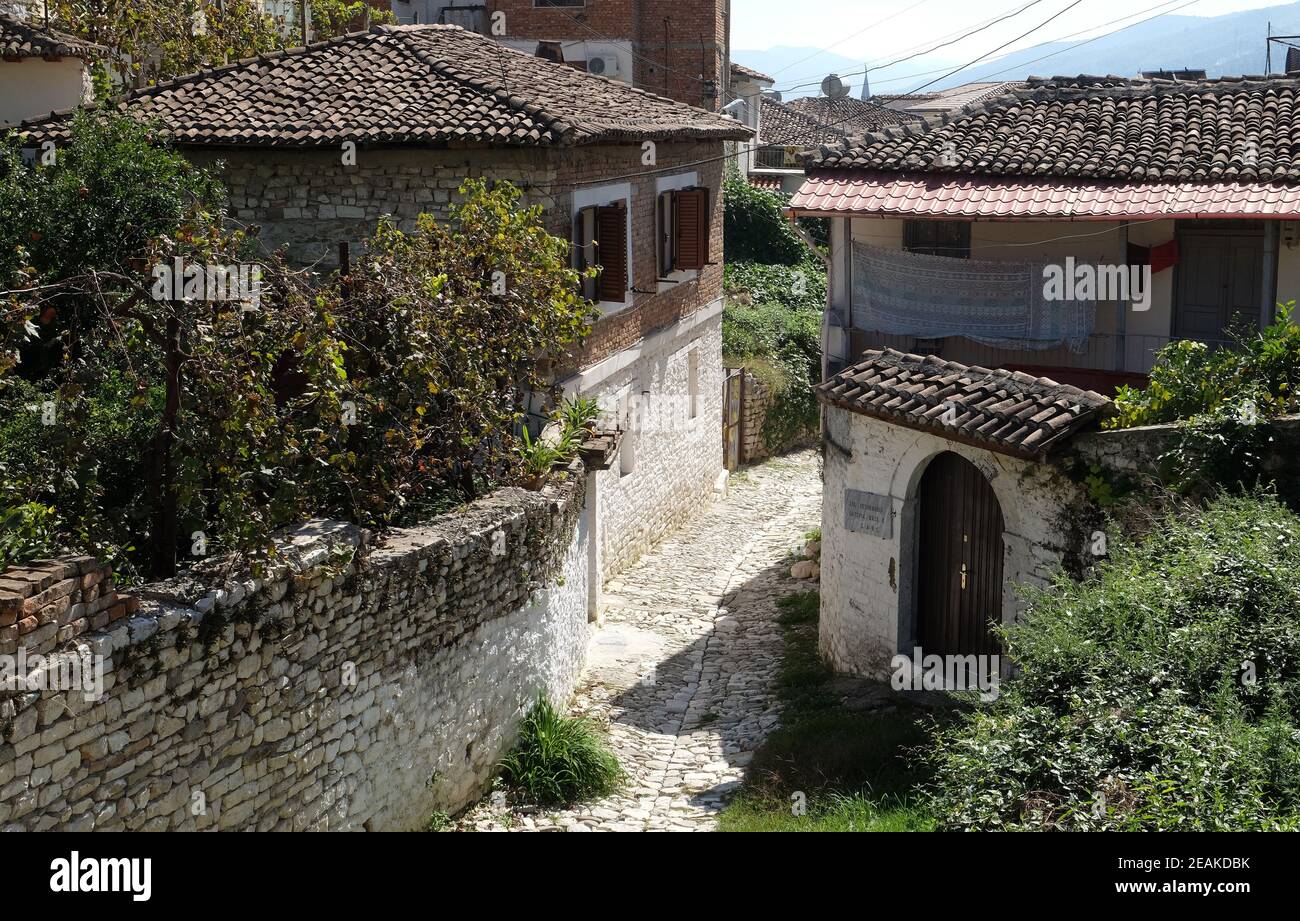 Traditional Ottoman House In Old Town Berat Known As The White City Of