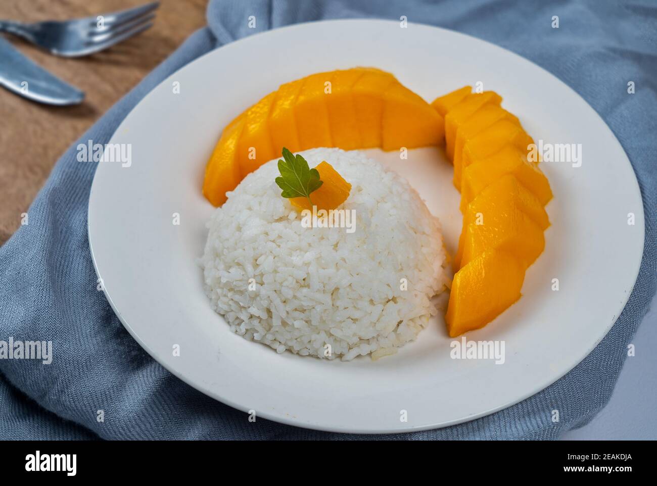 Rice with mango Stock Photo - Alamy
