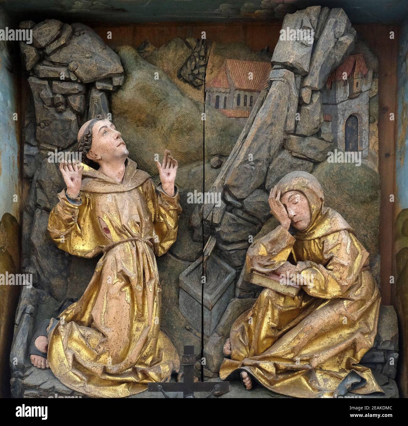 Saint Francis of Assisi Receiving the Stigmata. Saint Francis Altar in ...