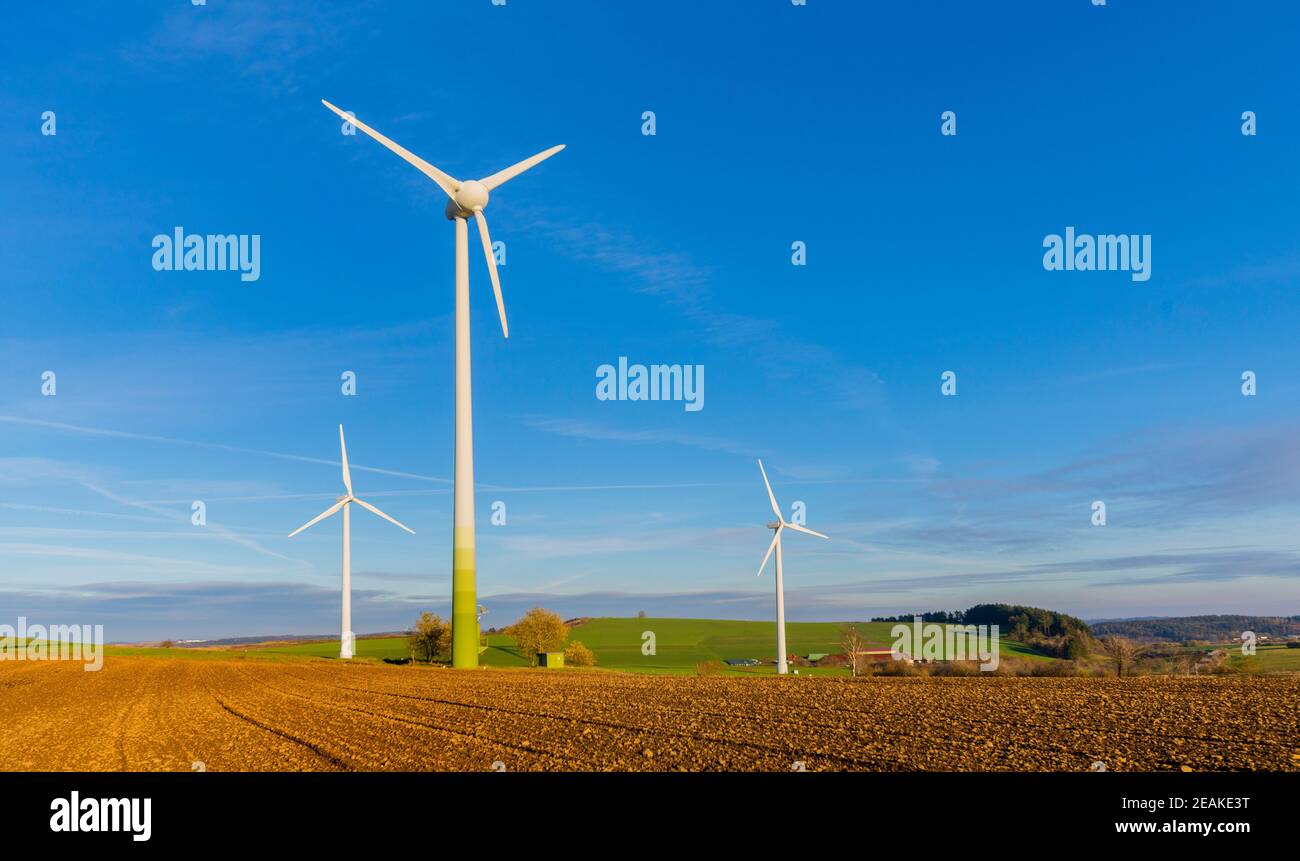 windmill - windmill farm Stock Photo - Alamy