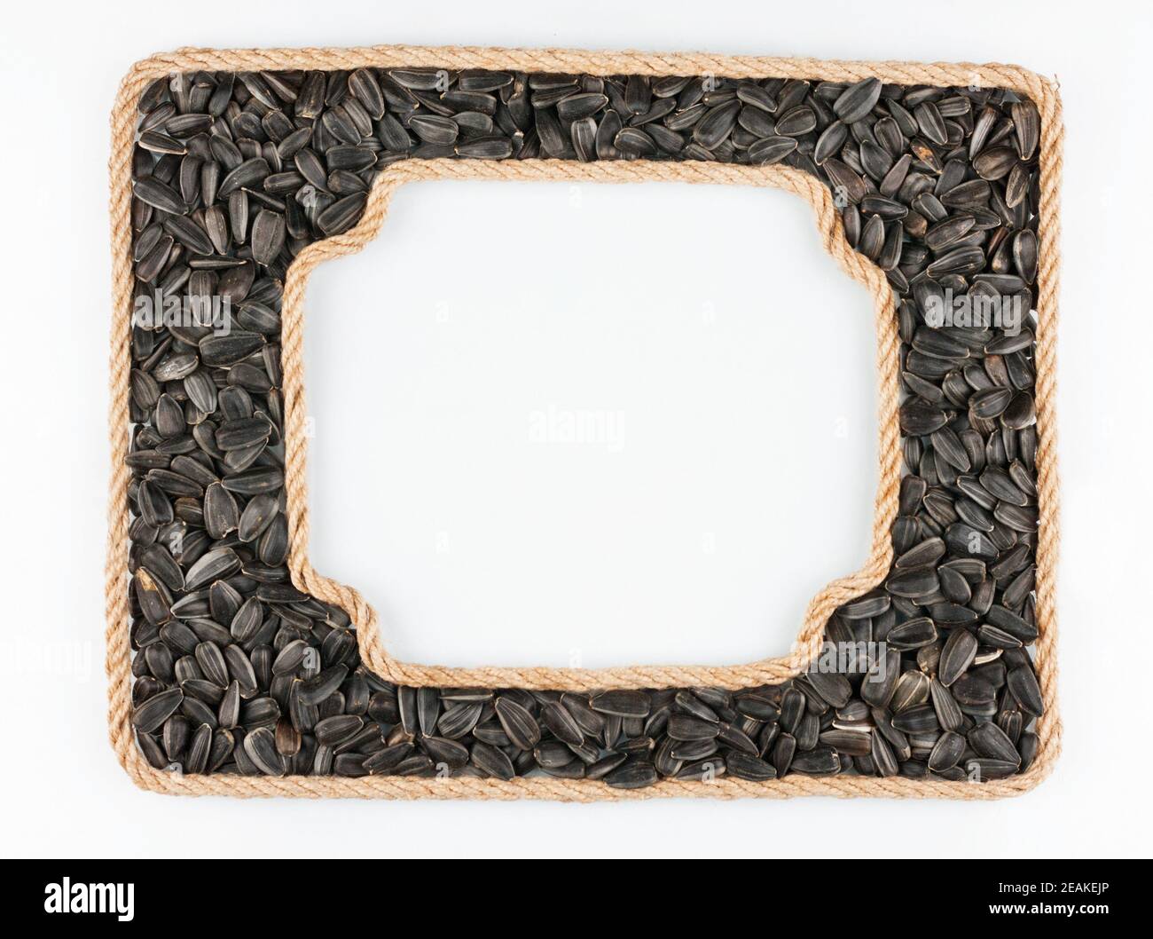 Sunflower frame line hi-res stock photography and images - Alamy