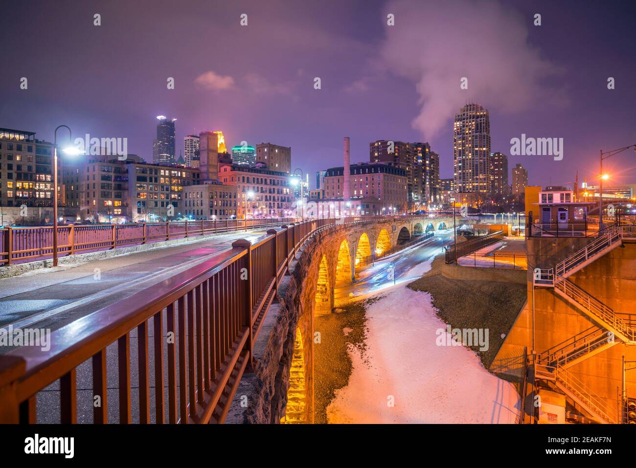 Minneapolis downtown skyline in Minnesota, USA Stock Photo - Alamy