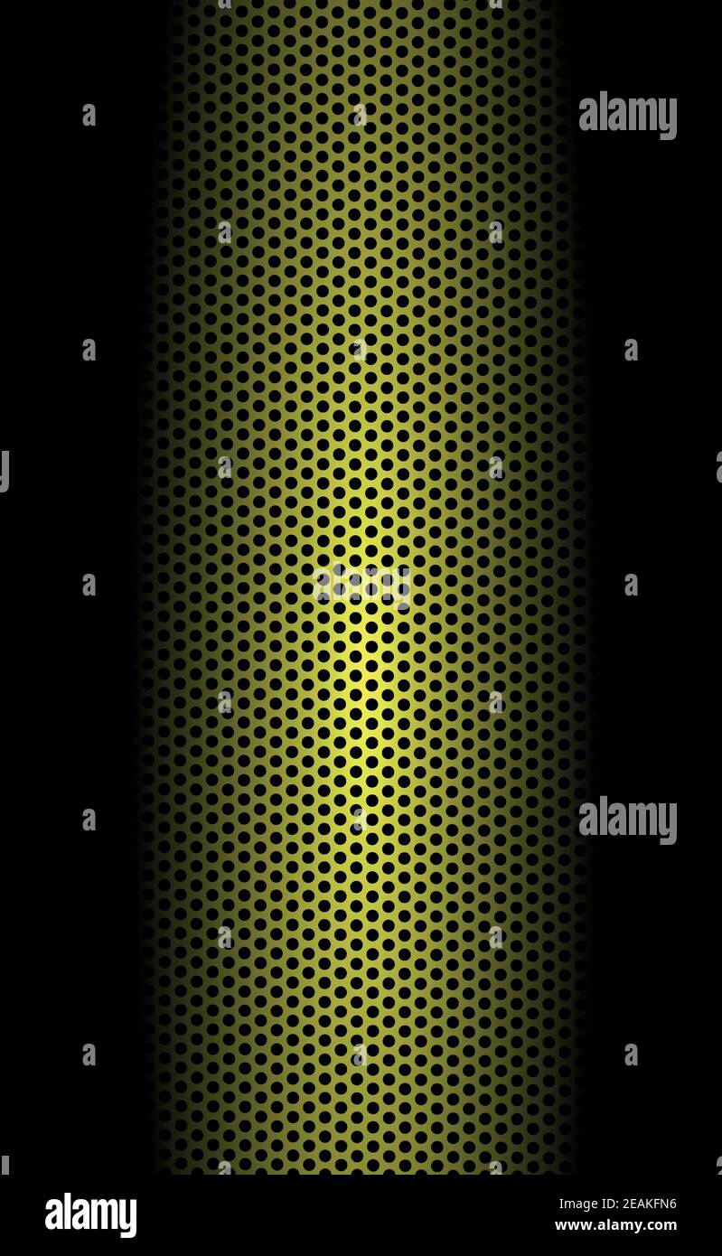 Abstract yellow-black perforated background with highlights - Vector ...