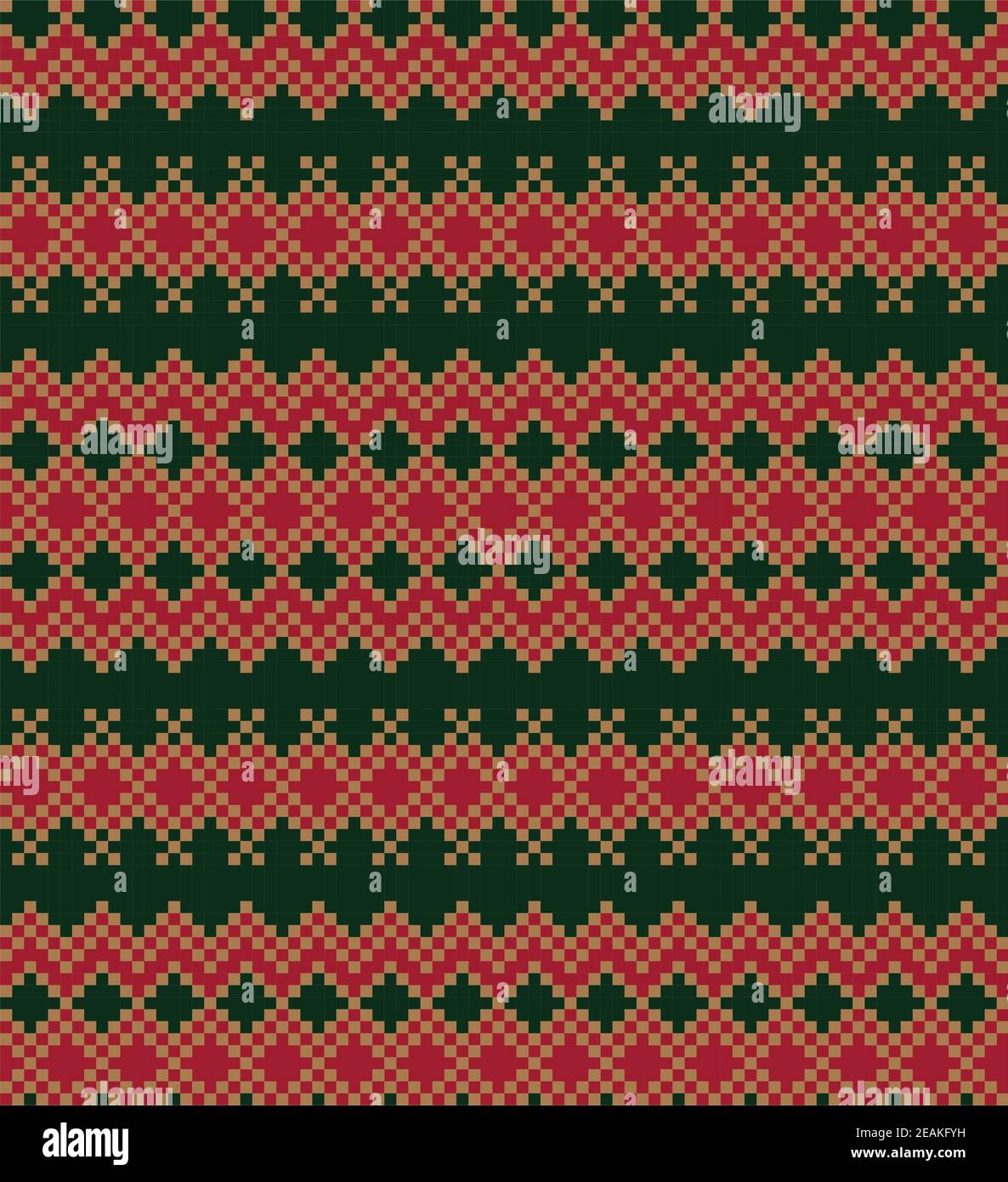 Christmas fair isle pattern background for fashion textiles, knitwear ...