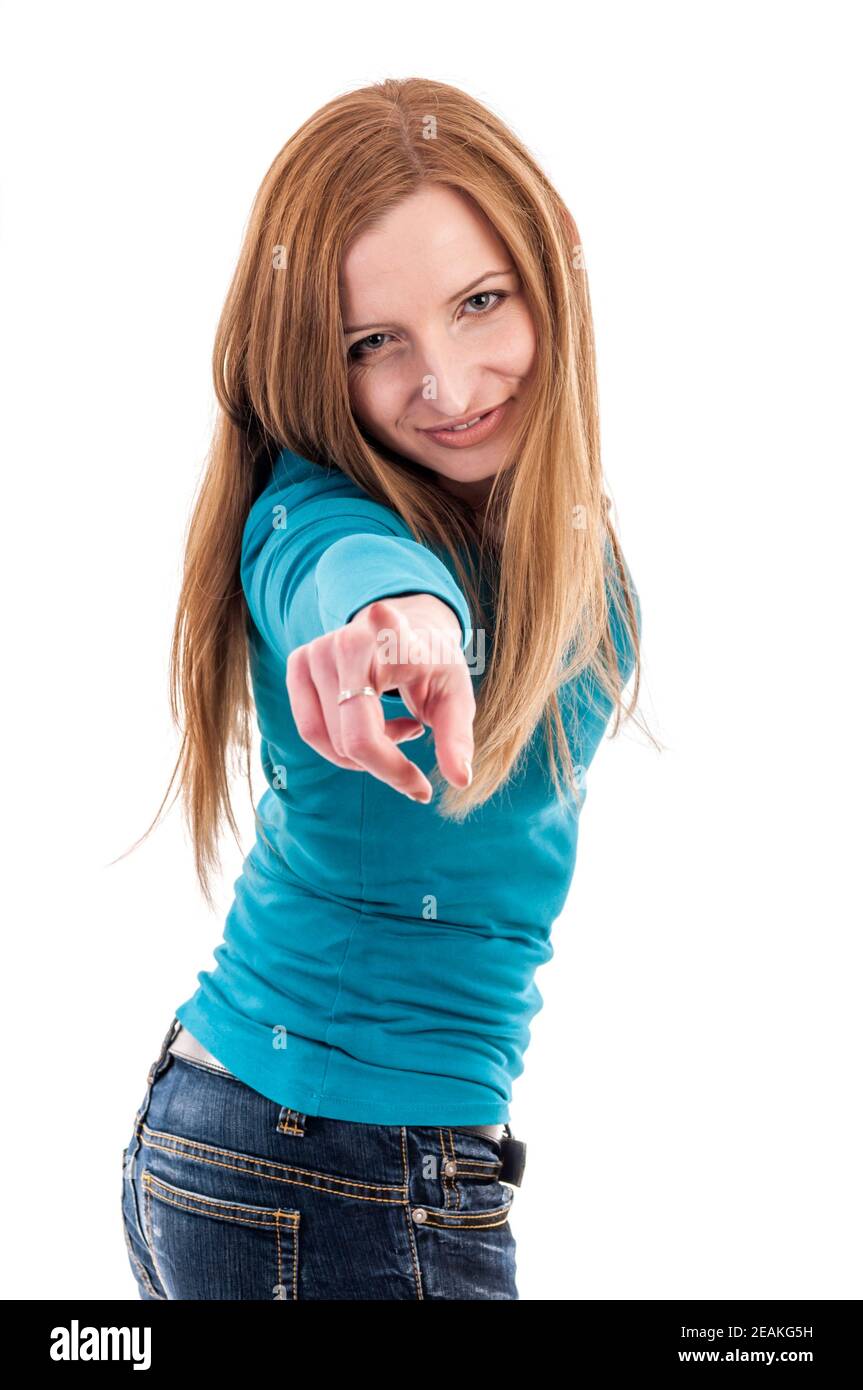 Attractive blond girl leaning forward hi-res stock photography and ...