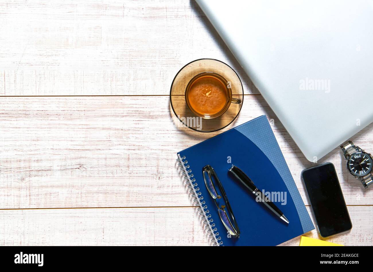 Top down view workspace hi-res stock photography and images - Alamy