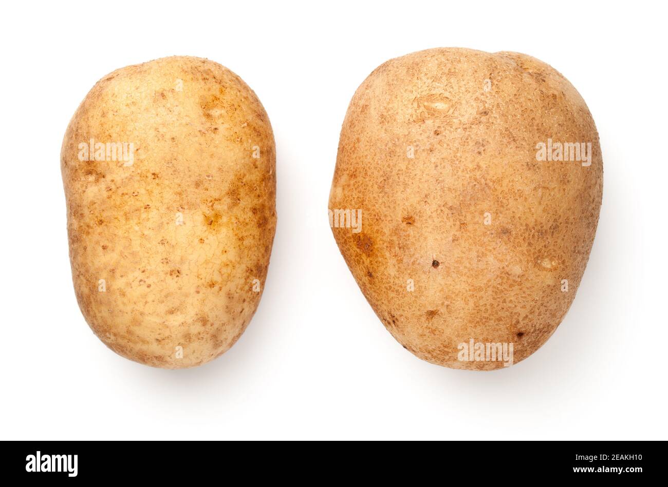 Two Potatoes Isolated On White Background Stock Photo - Alamy