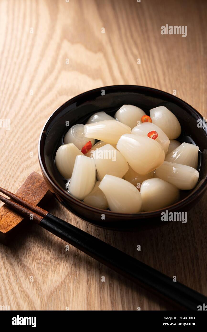 Pickled japanese leek hi-res stock photography and images - Alamy
