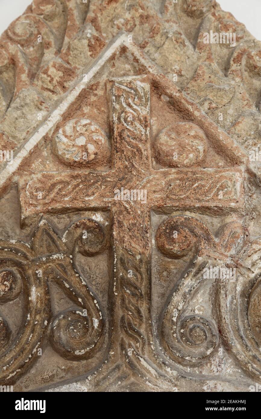 Medieval stone cross Stock Photo - Alamy