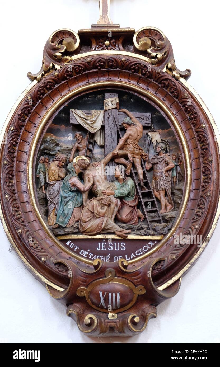 Jesus Is Removed From The Cross High Resolution Stock Photography and ...