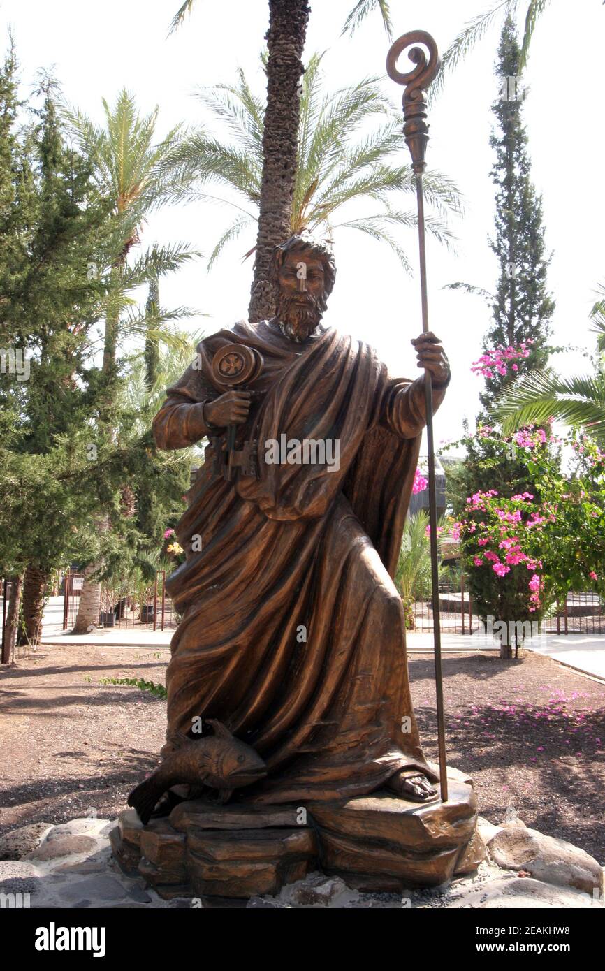 Statue st peter capernaum hi-res stock photography and images - Alamy