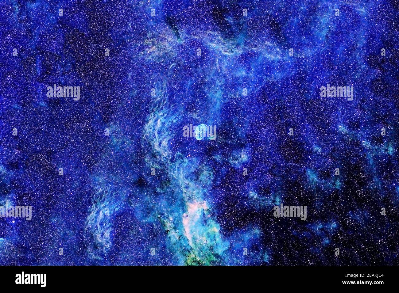 Blue space with stars. Elements of this image were furnished by NASA ...