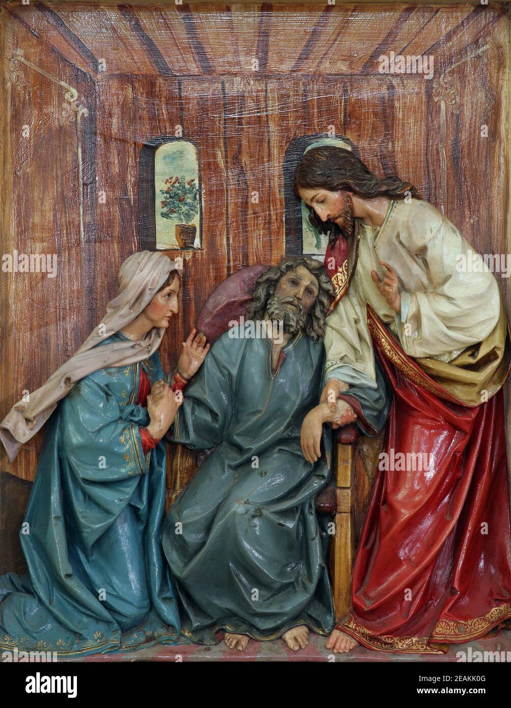The death of st. Joseph Stock Photo - Alamy