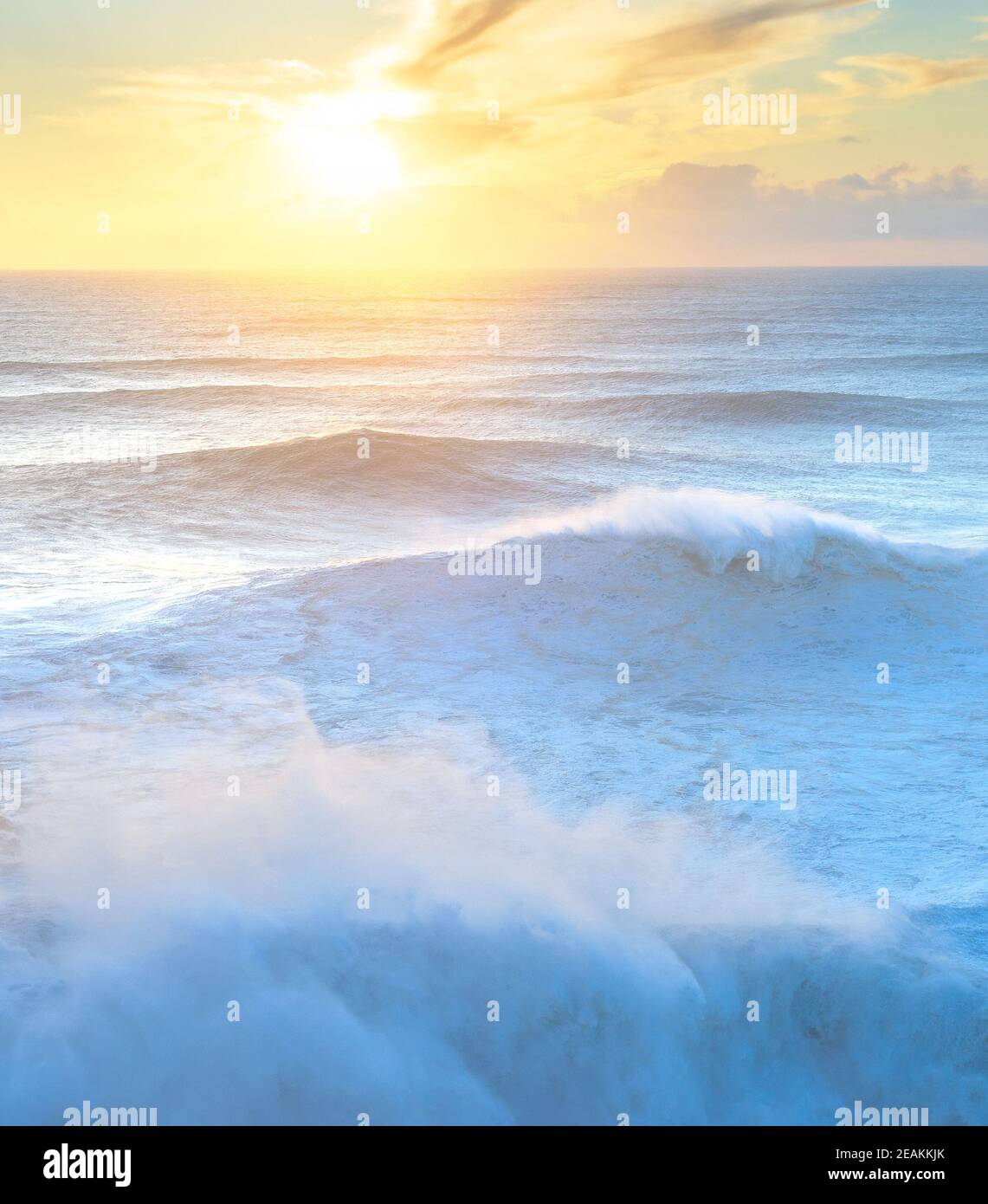 Atlantic ocean sunset Portugal colorful Stock Photo - Alamy