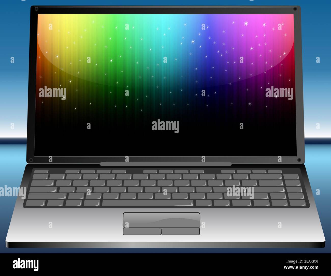 Desktop laptop illustration hi-res stock photography and images - Alamy