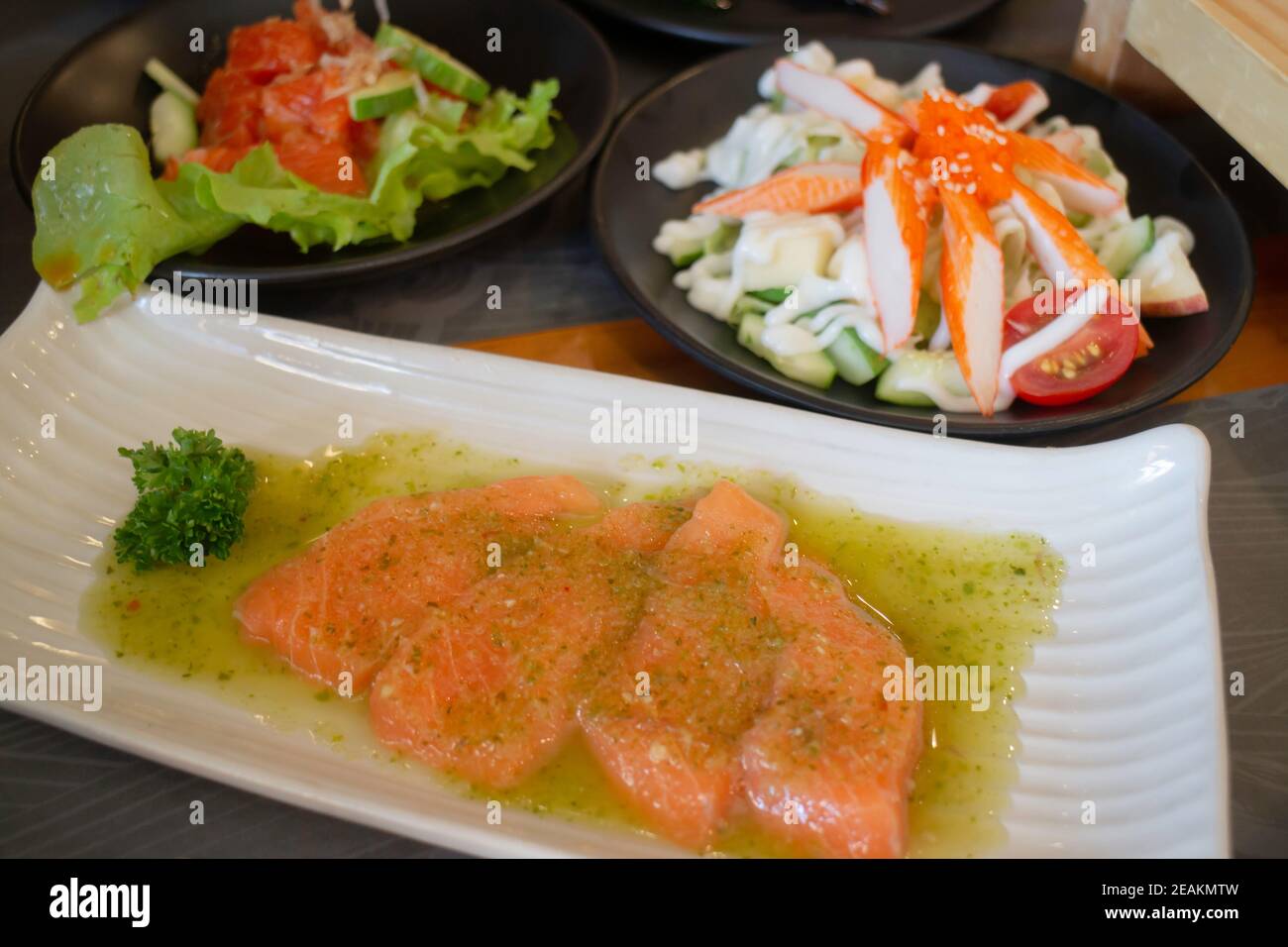 Japanese-Thai style fusion food dish Stock Photo - Alamy