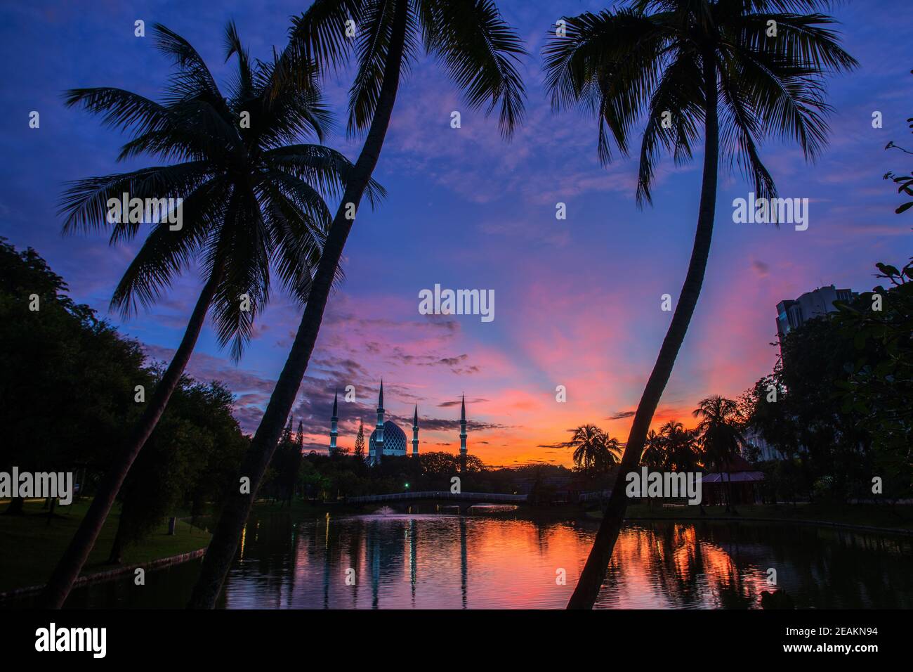 A scenic view of Shah Alam, the capital city of Selangor Stock Photo ...