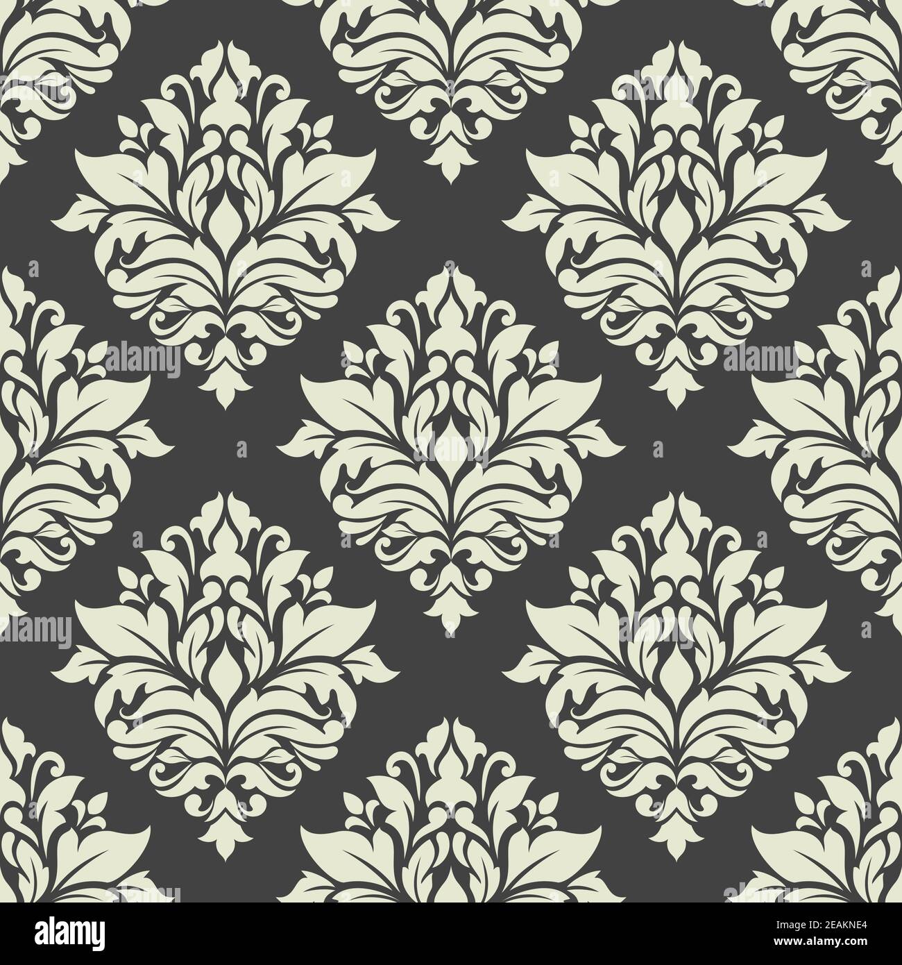 Geometric arabesque seamless pattern with a diamond lattice in square ...