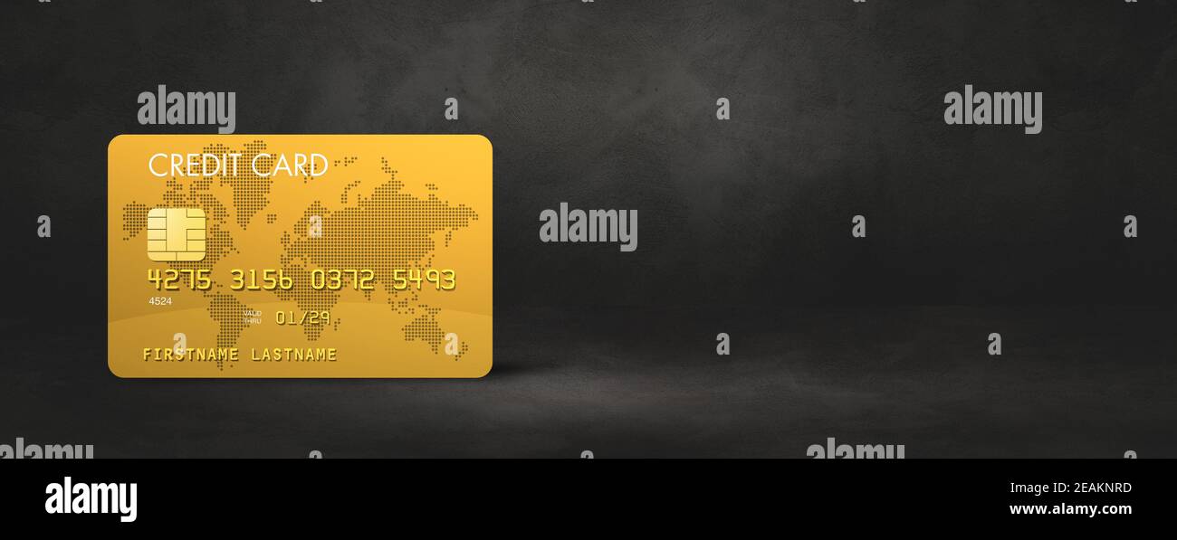 Credit card template design gold card hi-res stock photography and ...