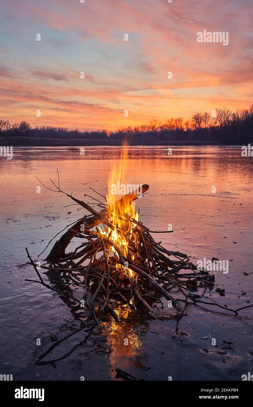 Fire And Ice Stock Photo - Alamy
