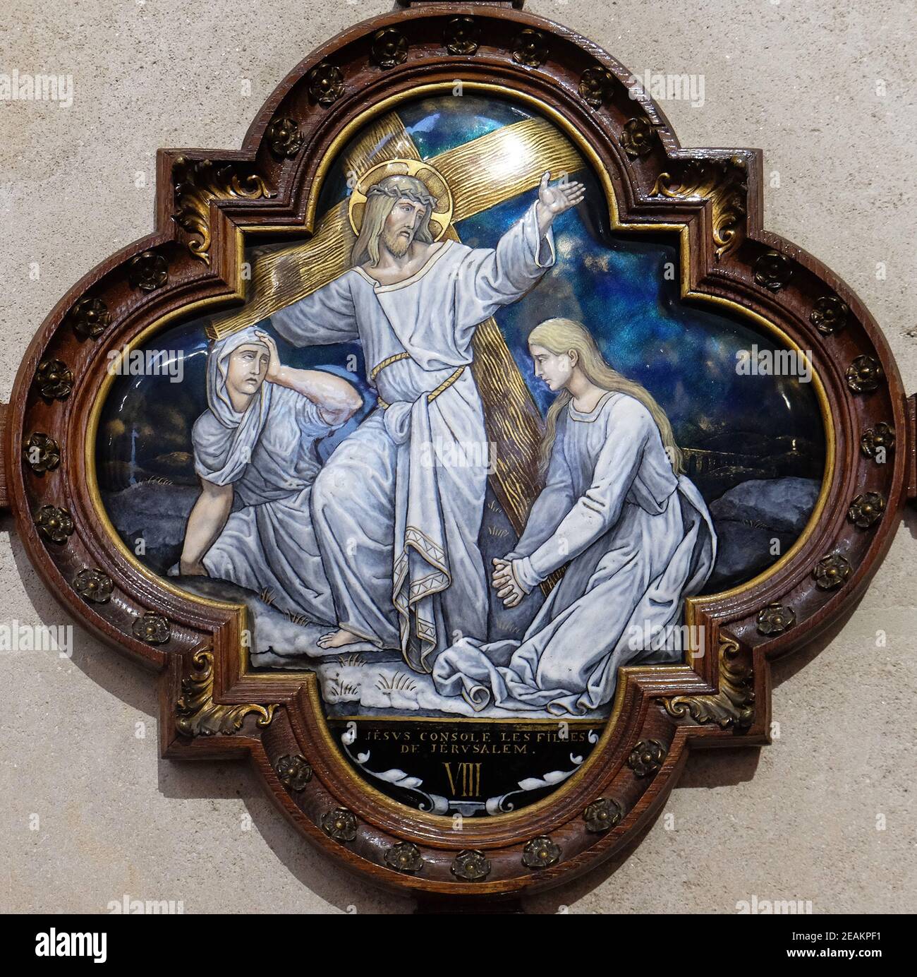 8th Stations of the Cross, Jesus meets the daughters of Jerusalem, St ...