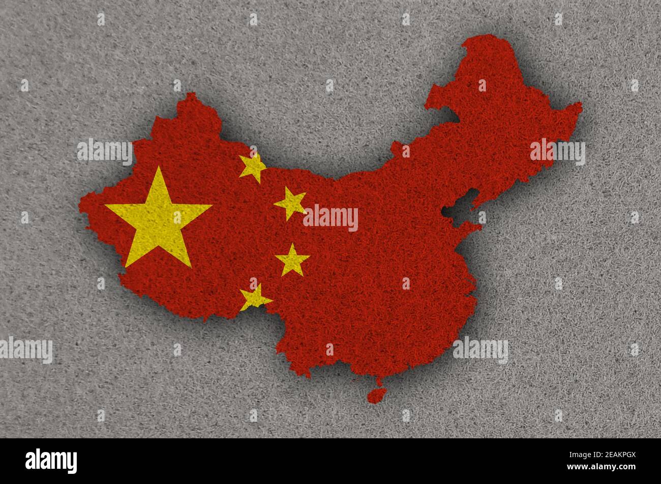 China country outline hi-res stock photography and images - Alamy
