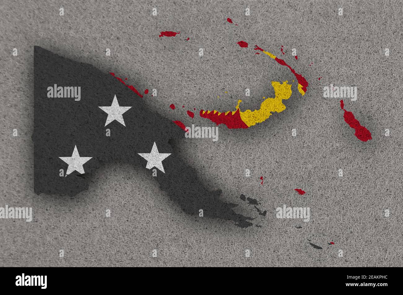Papua new guinea map hi-res stock photography and images - Alamy