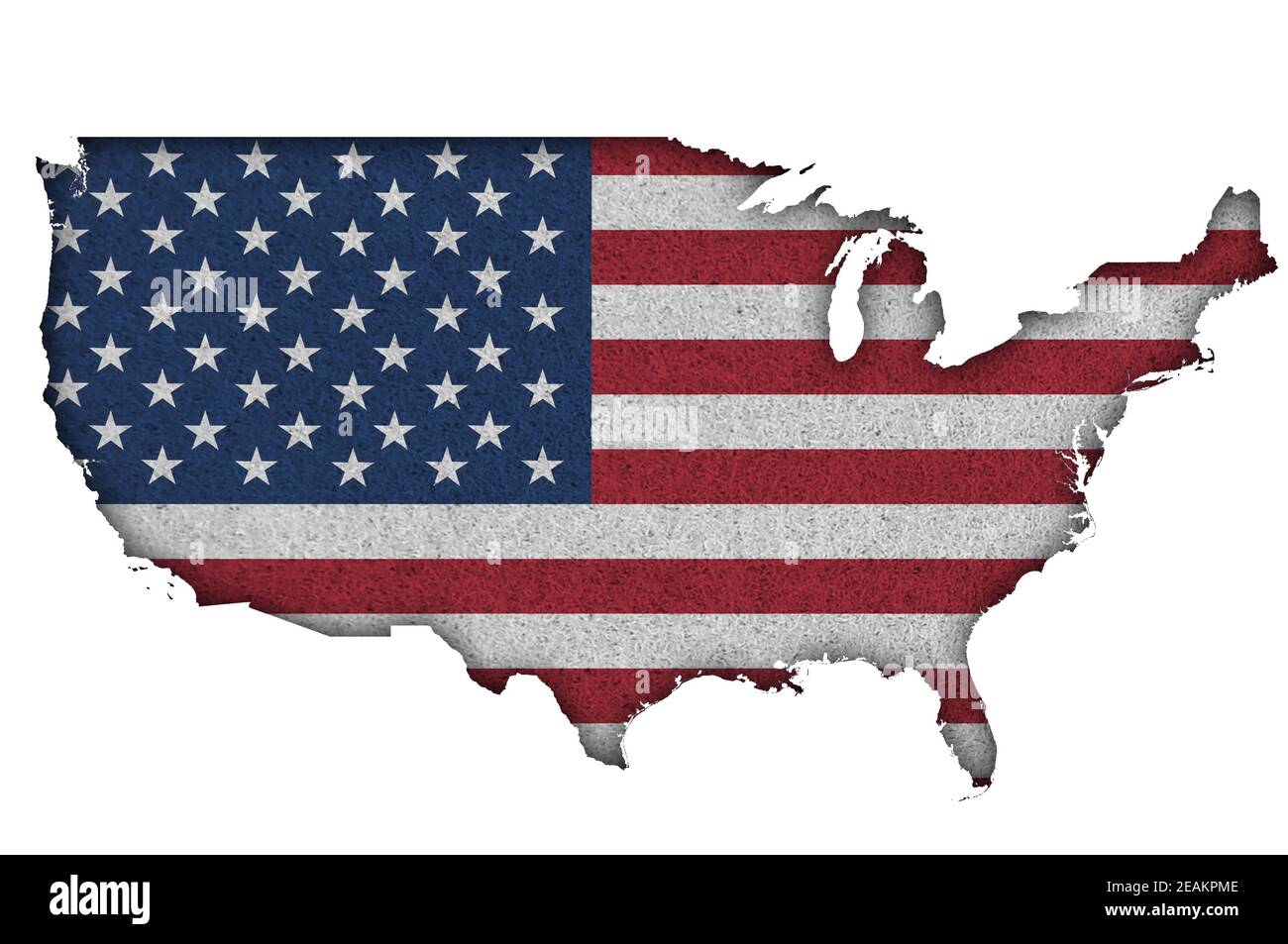 Outline map usa Cut Out Stock Images & Pictures - Alamy