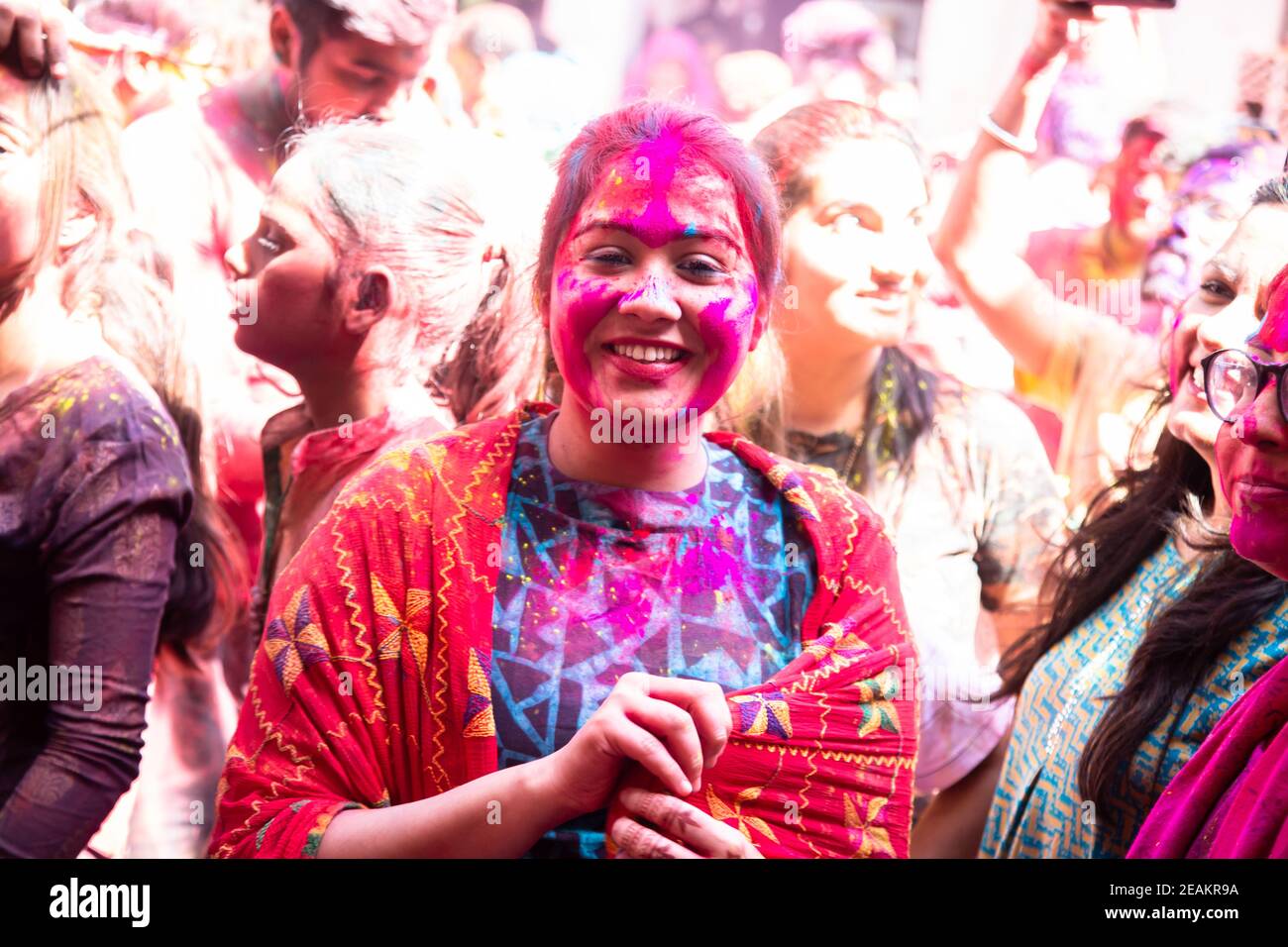 Jodhpur, rajastha, india - March 20, 2020: Young indian woman ...