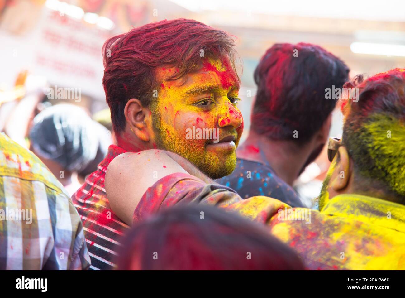 Indian boy and face paint hi-res stock photography and images - Alamy