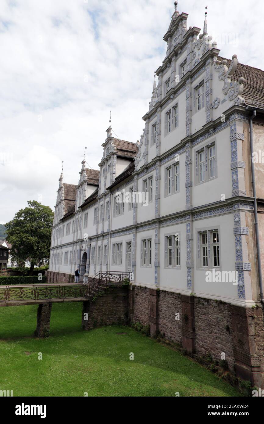 Schloss Bevern, bedeutendes Baudenkmmal der Weserrenaissance Stock ...