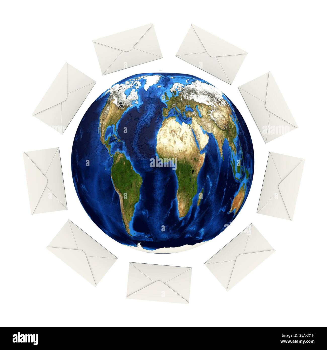 Email sign 3d globe hi-res stock photography and images - Alamy