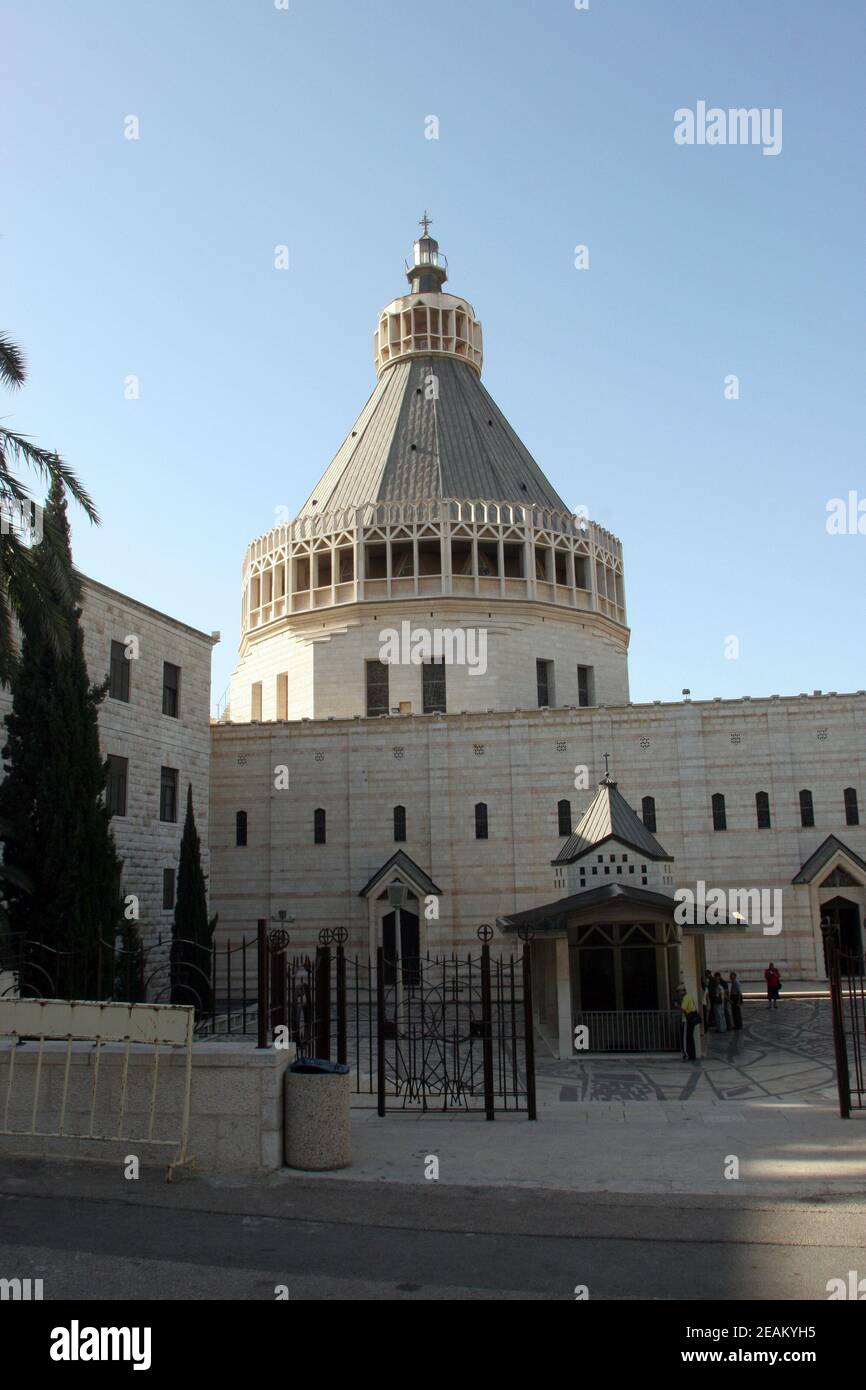 Basilica of the Annunciation, Nazareth, Israel Stock Photo - Alamy