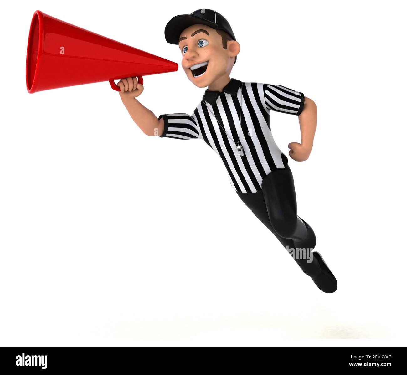 Fun 3D Illustration of an american Referee Stock Photo - Alamy