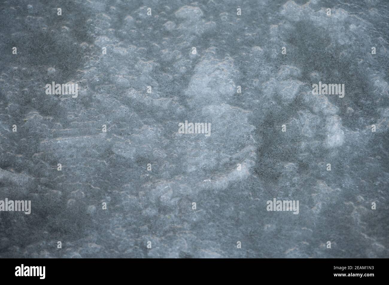 Abstract cold ice texture with bubbles frozen under the surface Stock ...