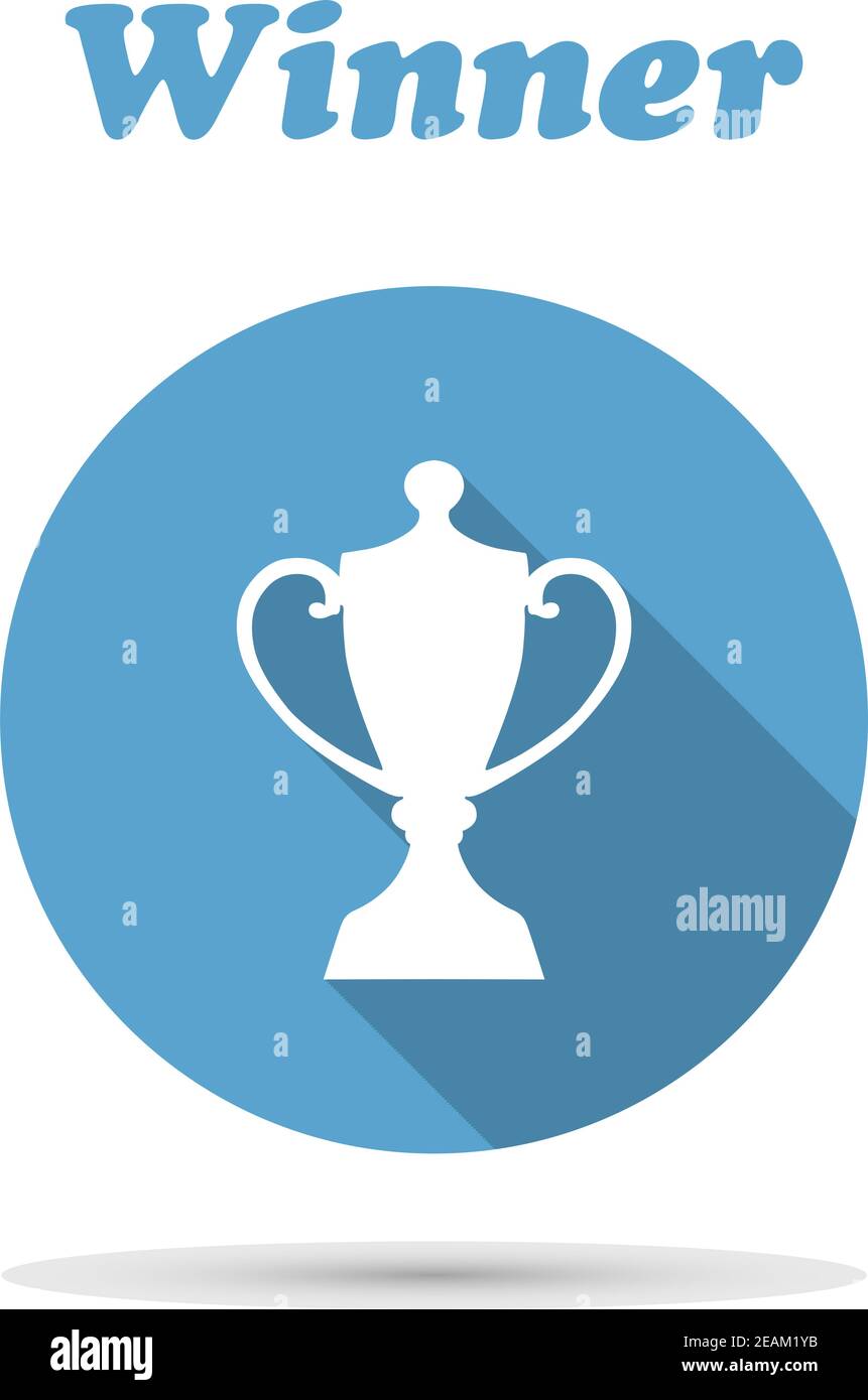 Blue winning award prize medal Stock Vector Images - Alamy
