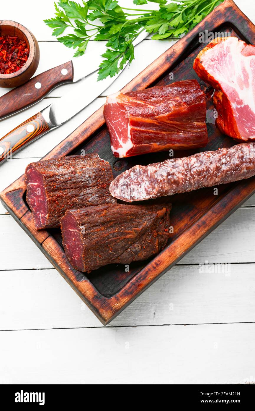 Cured meat platter hi-res stock photography and images - Alamy
