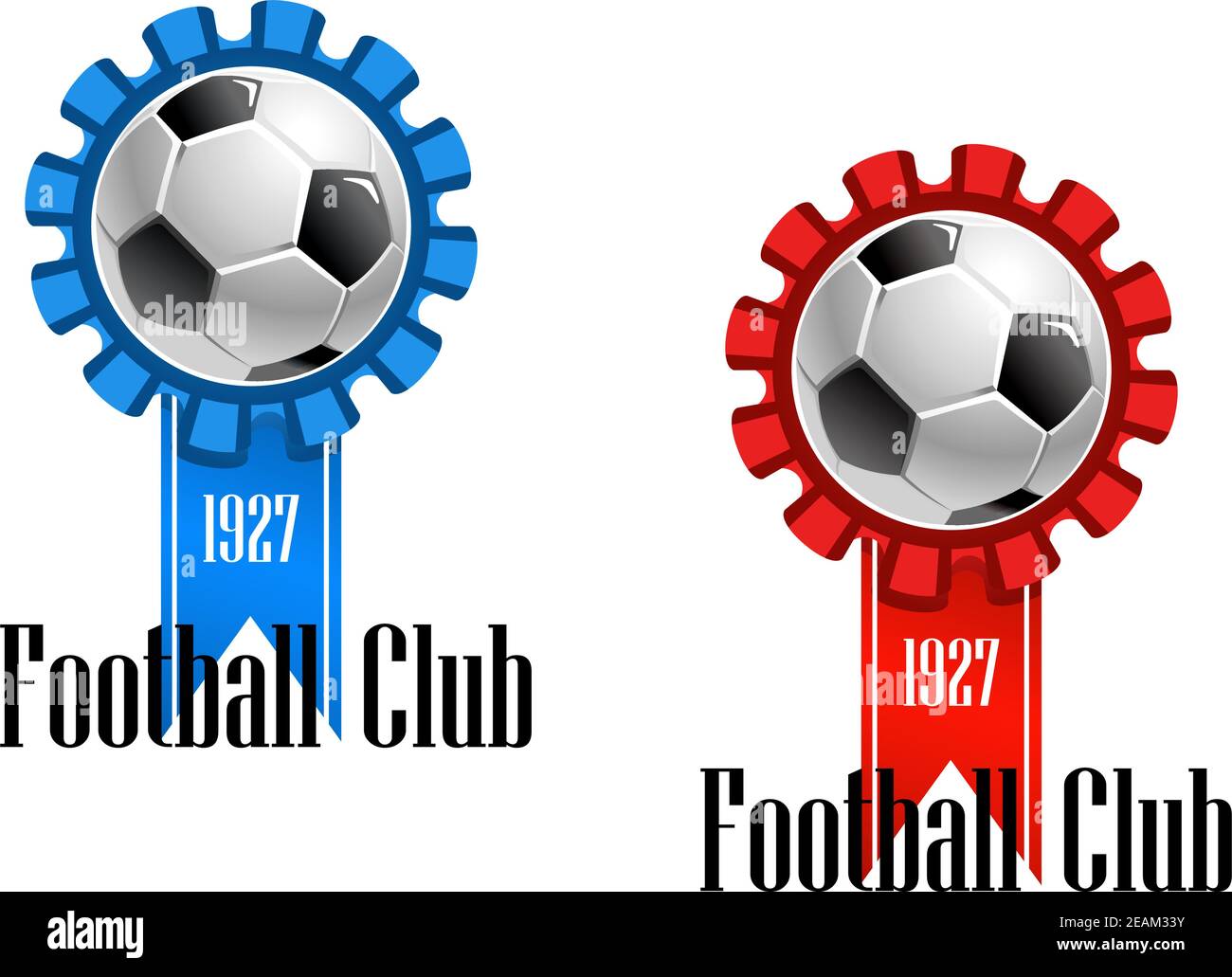 Football rosette Stock Vector Images - Alamy