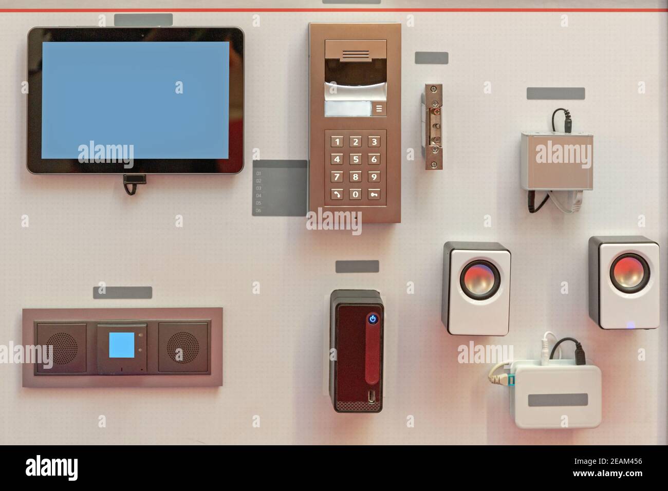 Smart Home Devices Remote Control Alarm System Stock Photo - Alamy