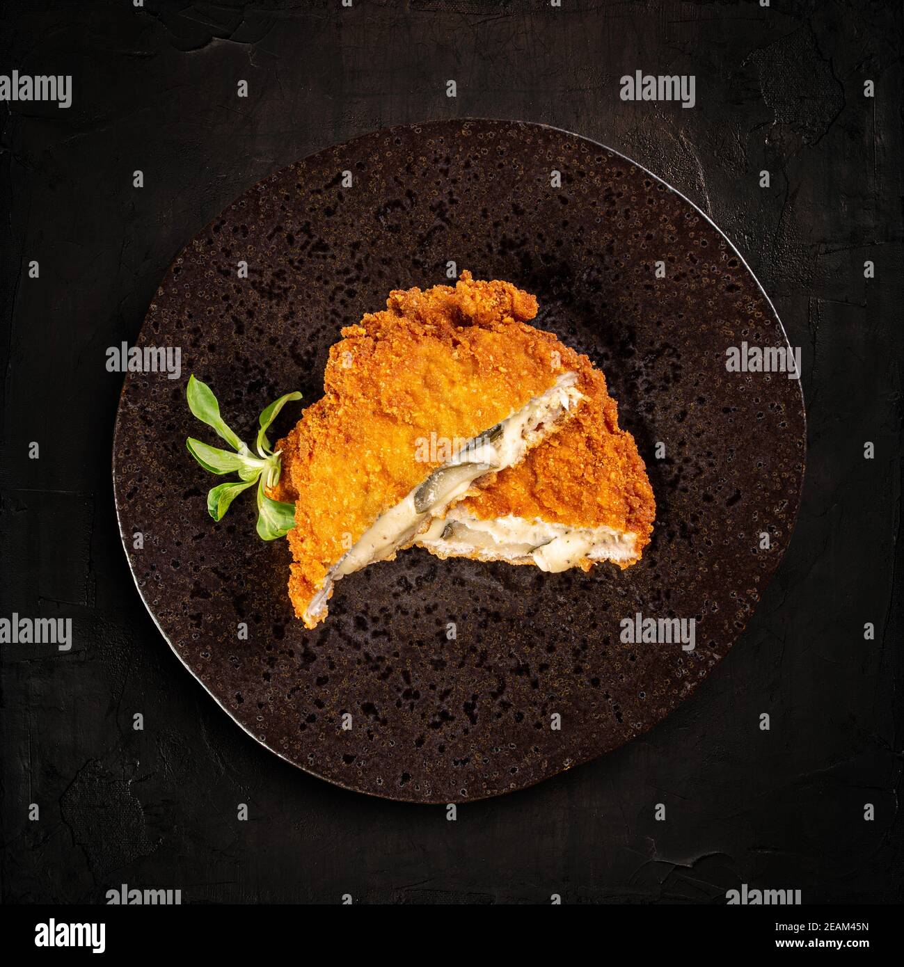 Stuffed chicken fillet Stock Photo - Alamy